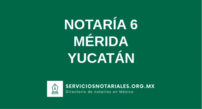 Notaría 6 Mérida - Notario Lic. Fernando Castellanos Pacheco
